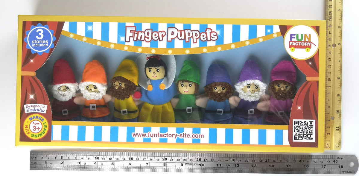 Fun Factory Finger Puppets - Snow White and the Seven Dwarfs – Little ...