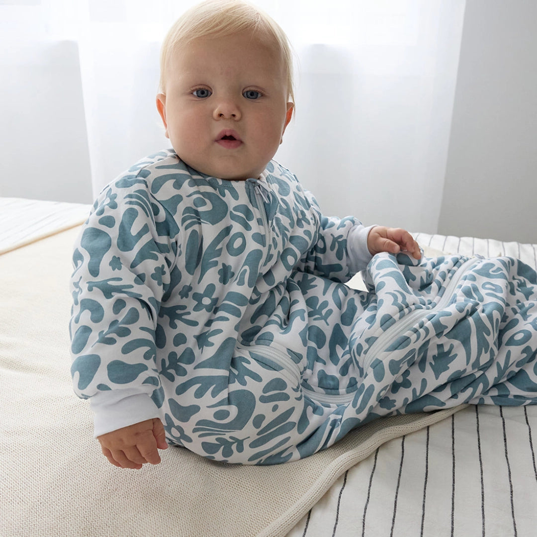 Anchor & Arrow - Sleeping Bag 2.5 Tog Blue Abstract – Little Online Shop