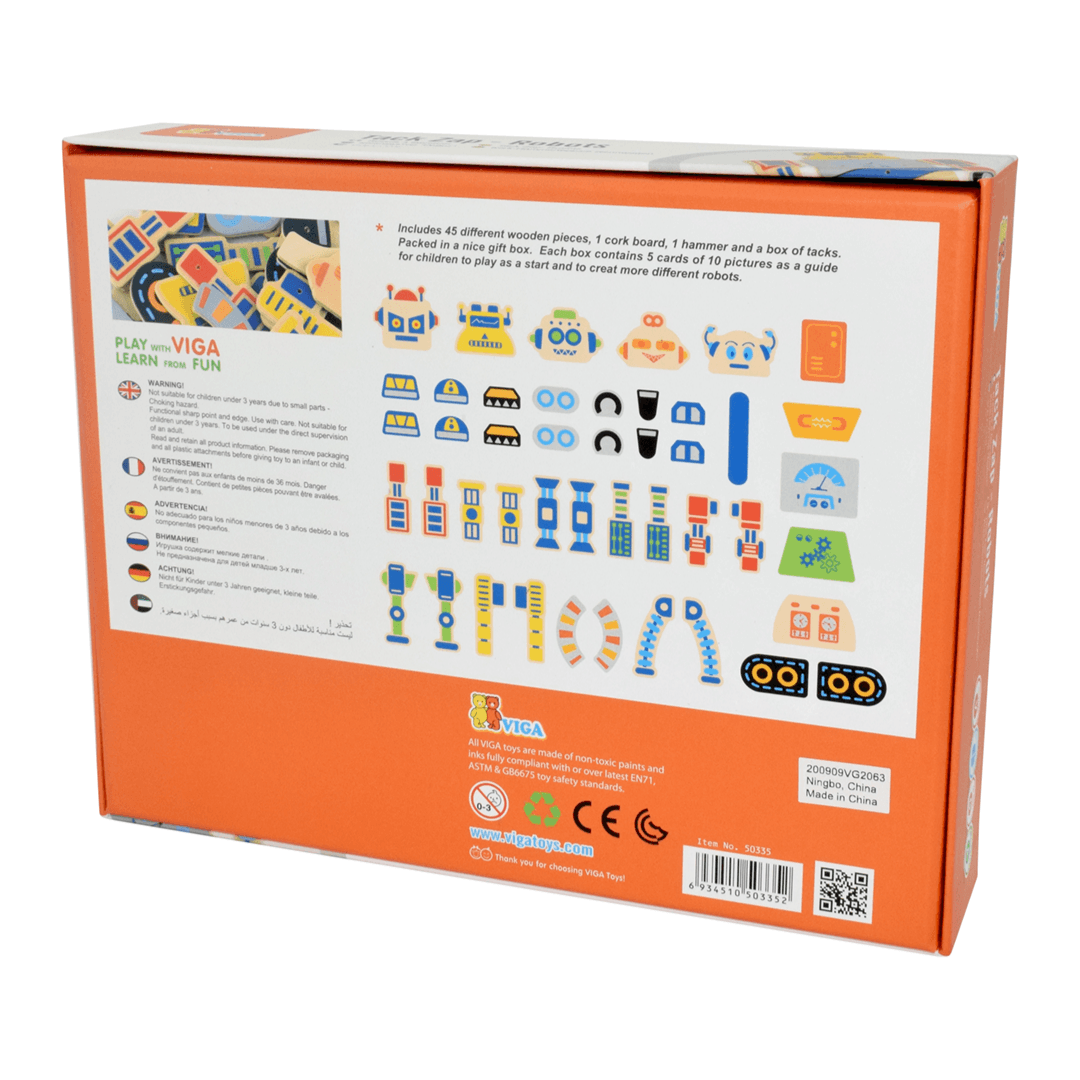 Viga Wooden Tap Tap Robot – Little Online Shop