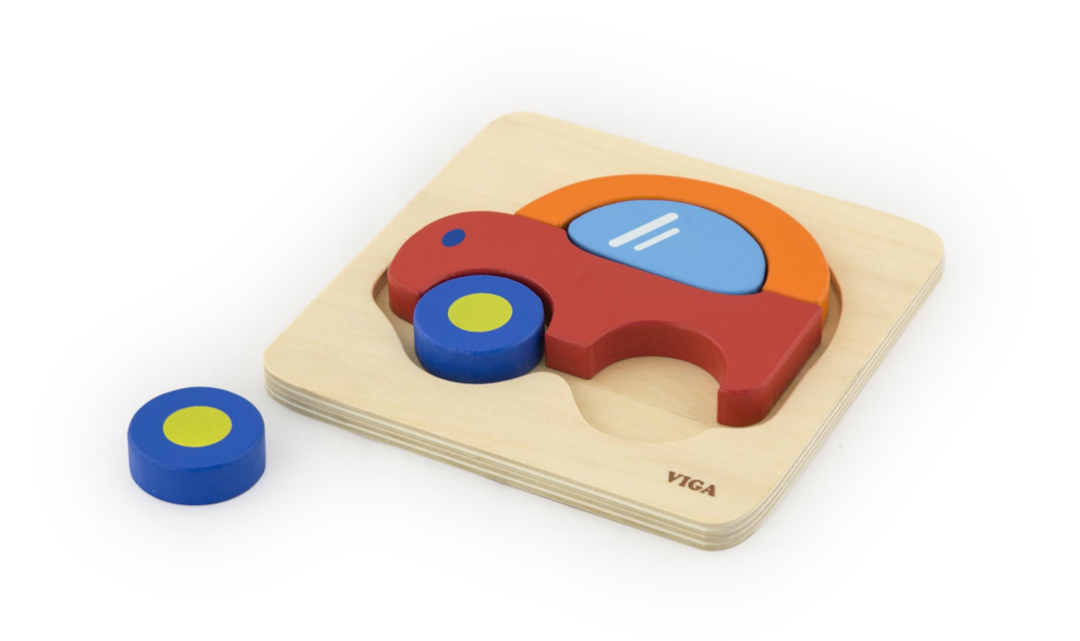 Wooden Shape Block Puzzle - Car – Little Online Shop